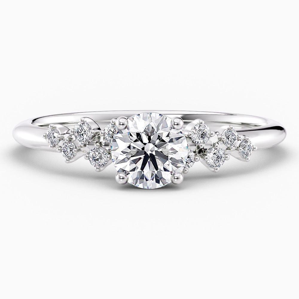 Brielle Snowdrift 1.25ct Round Cut Lab Grown Diamond Engagement Ring ...